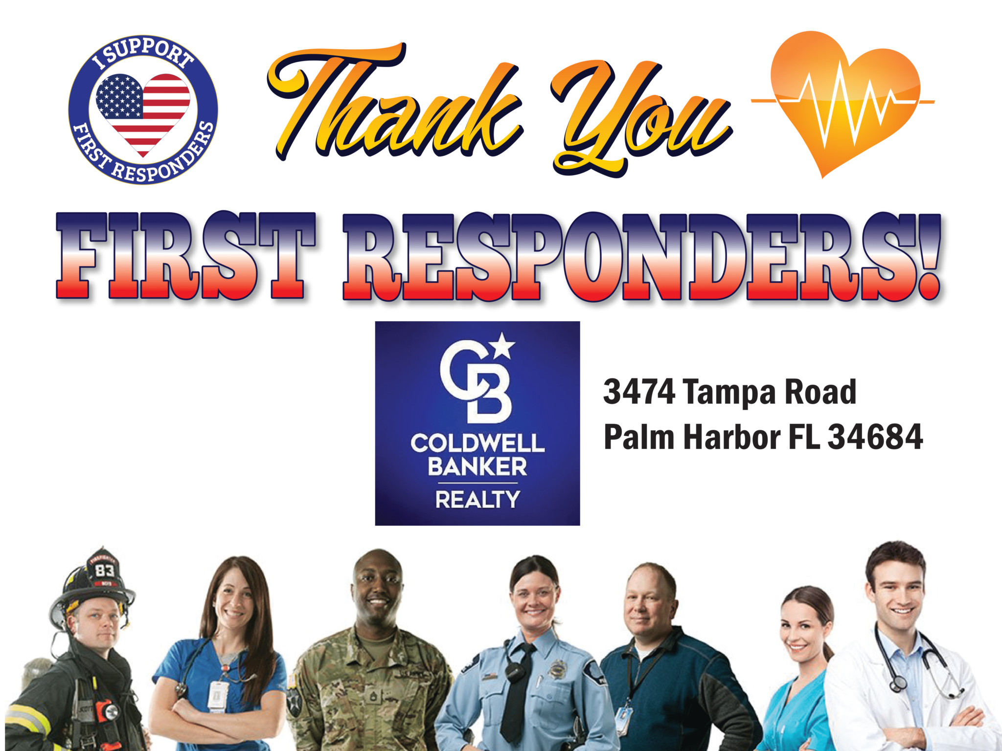 Supporting First Responders Sign Pricing - Supporting First Responders